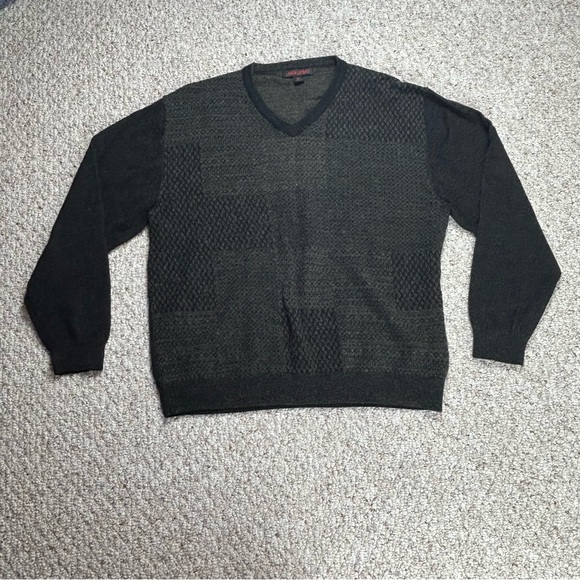 Linea Uomo | Sweaters | Linea Uomo Vintage Grandpa Sweater Mens Large V ...